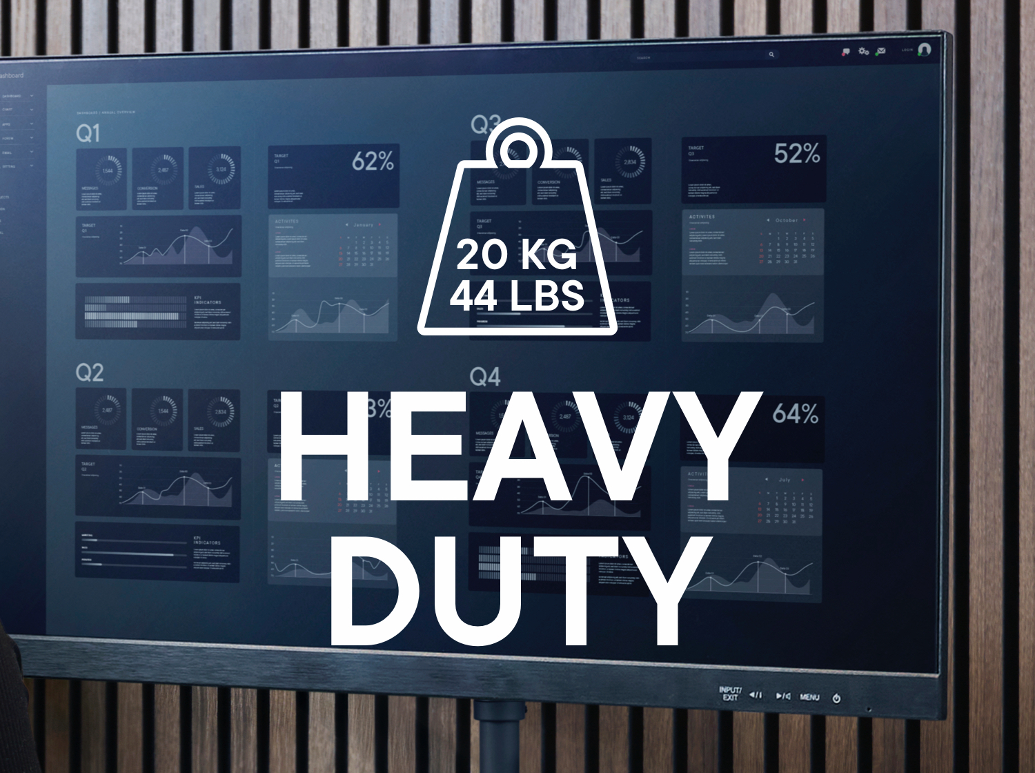 One For All Universal Heavy Duty Monitor Arm (DM5110)